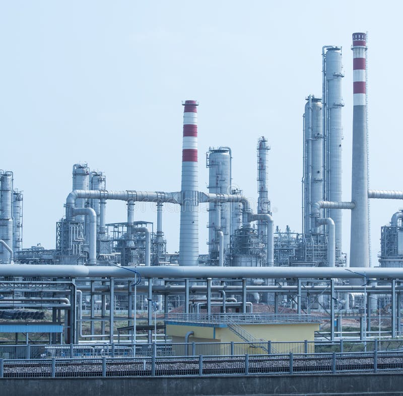 Gas processing factory stock photo. Image of pipe, landscape - 36306256