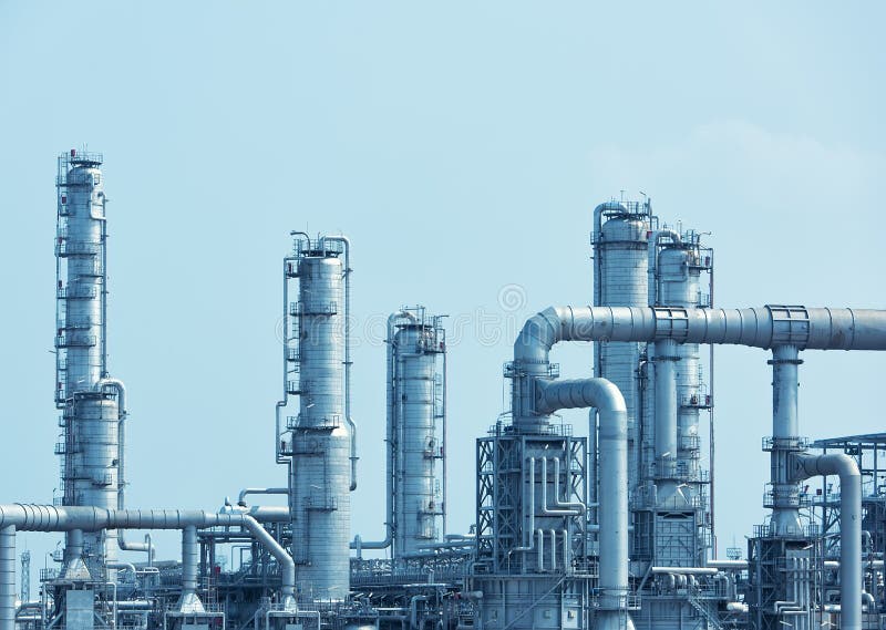 Gas Processing Factory. Landscape Stock Photo - Image of maintenance ...