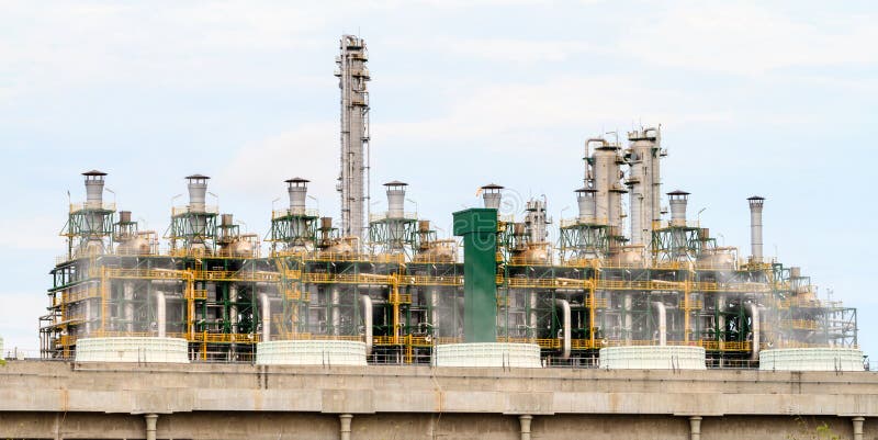 Gas processing factory stock photo. Image of refinery - 35987490