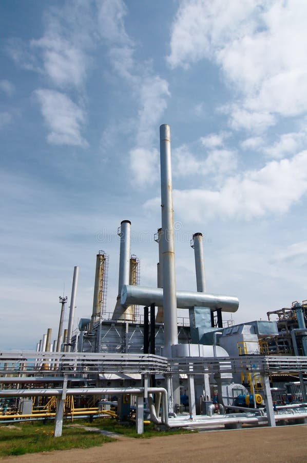 Gas-processing industry stock image. Image of aluminum - 10710673