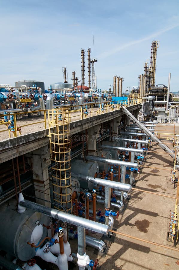 Equipment for Oil and Gas Completion at Drilling RIG Stock Image ...