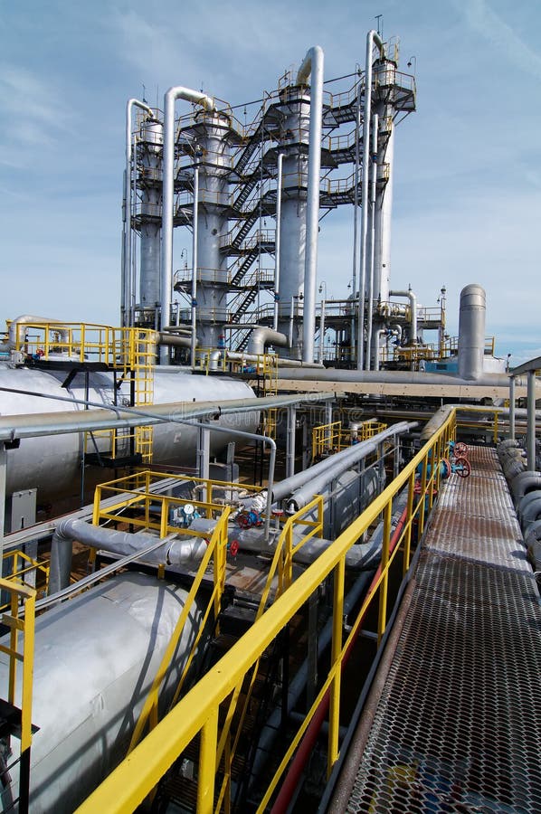 Gas-processing industry stock photo. Image of plant, damage - 10747484
