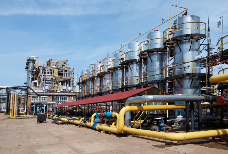 Gas-processing industry stock photo. Image of energy - 10747914