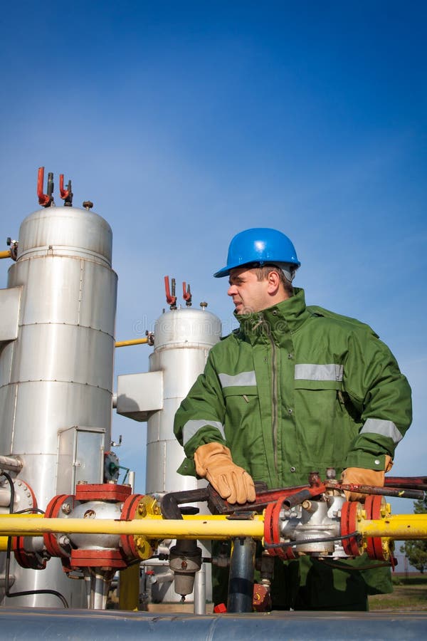 Gas Production Operator stock photo. Image of power, production - 7592916