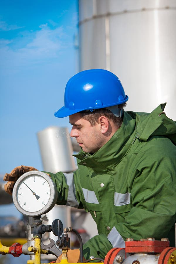 Gas Production Operator stock image. Image of hard, greenhouse - 27934349