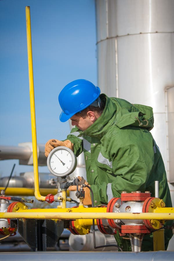 Gas Production Operator stock image. Image of production - 27965239