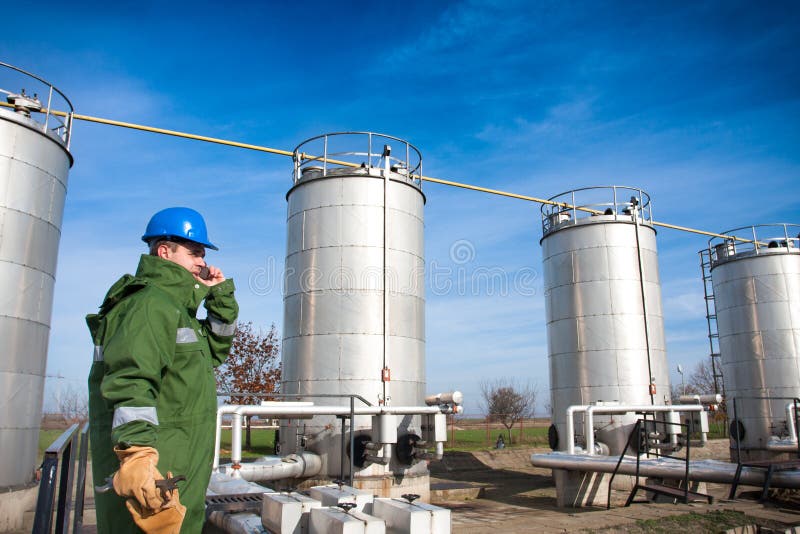 Gas Production Operator stock photo. Image of production - 27915436