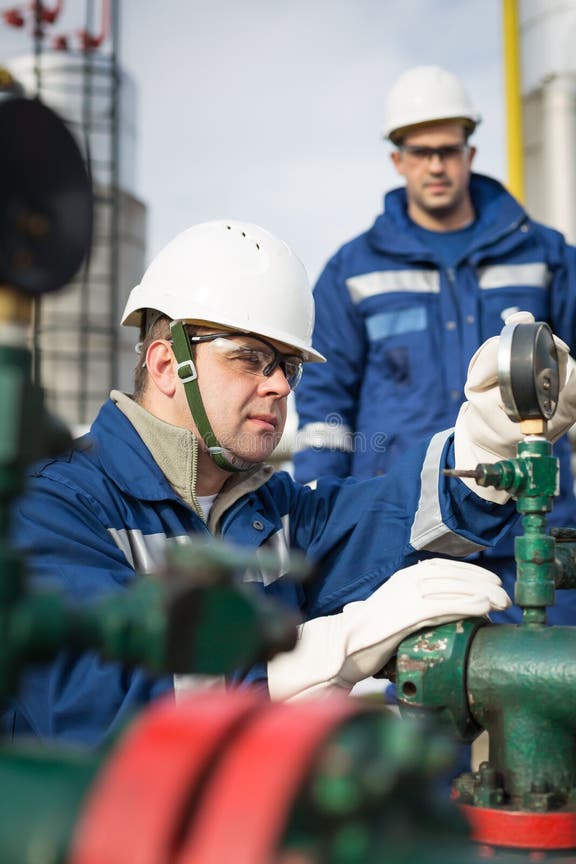 Gas Production Operator stock photo. Image of sector - 49061592