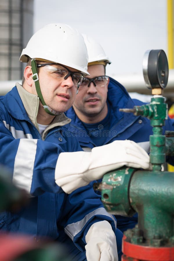 Gas Production Operator stock photo. Image of production - 27915436