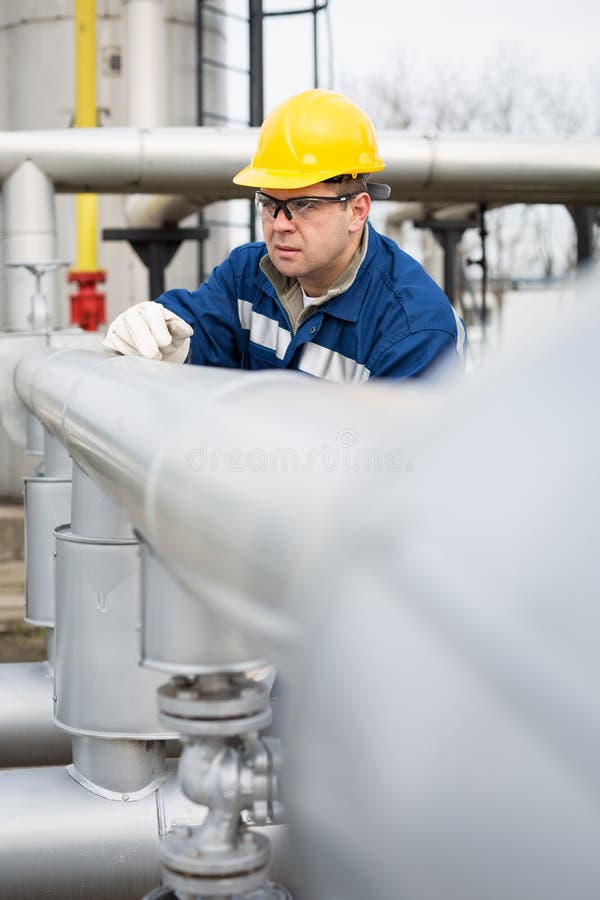 Gas Production Operator stock photo. Image of tools, natural - 49063326