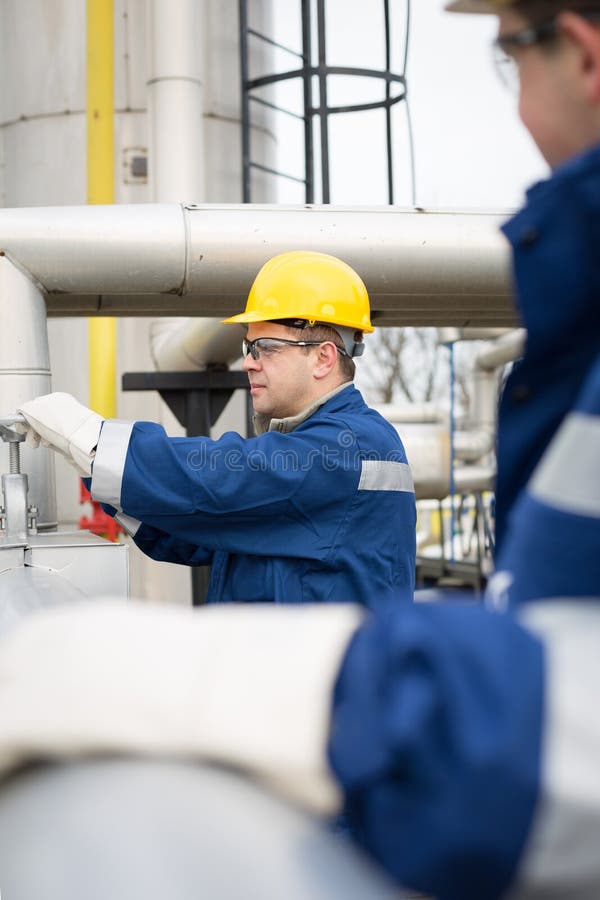 Gas Production Operator stock photo. Image of hard, employment - 49063350