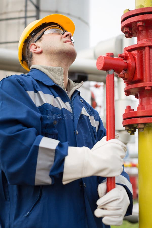 Gas Production Operator stock photo. Image of engineering - 49063392