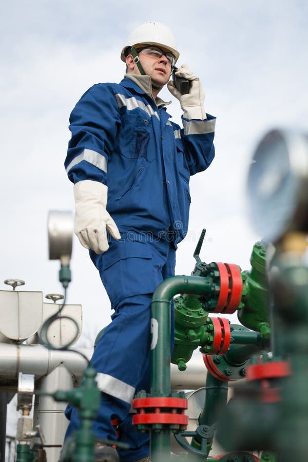 Gas Production Operator stock image. Image of tools, resource - 49065667
