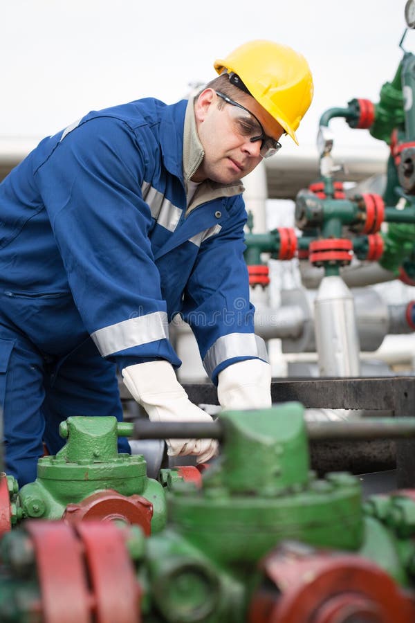 Gas Production Operator stock image. Image of complex - 49065717