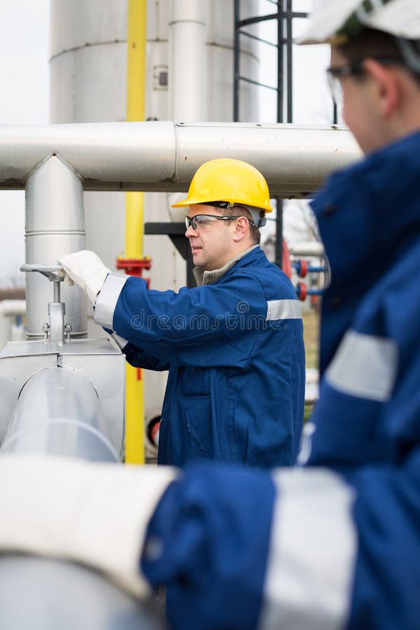 Gas Production Operator stock image. Image of work, sector - 49066807