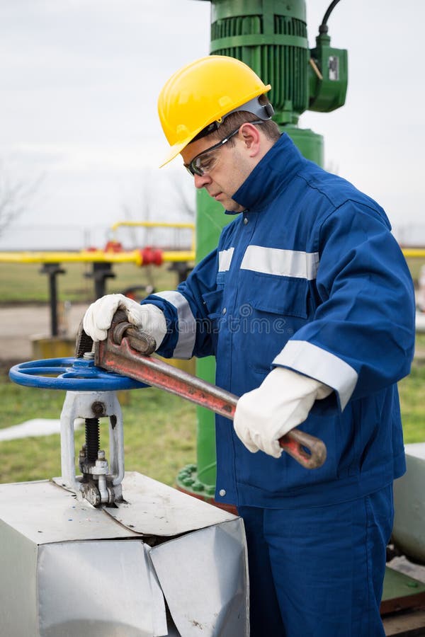 Gas Production Operator stock image. Image of sector - 49066849