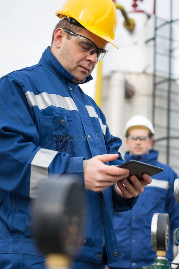 Gas Production Operator stock image. Image of person - 49177587
