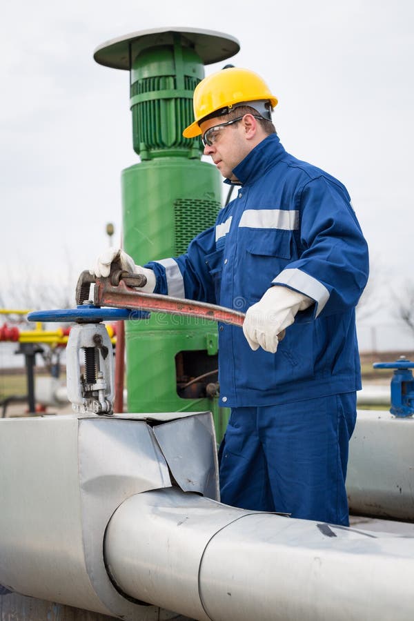 Gas Production Operator stock image. Image of environment - 49251695