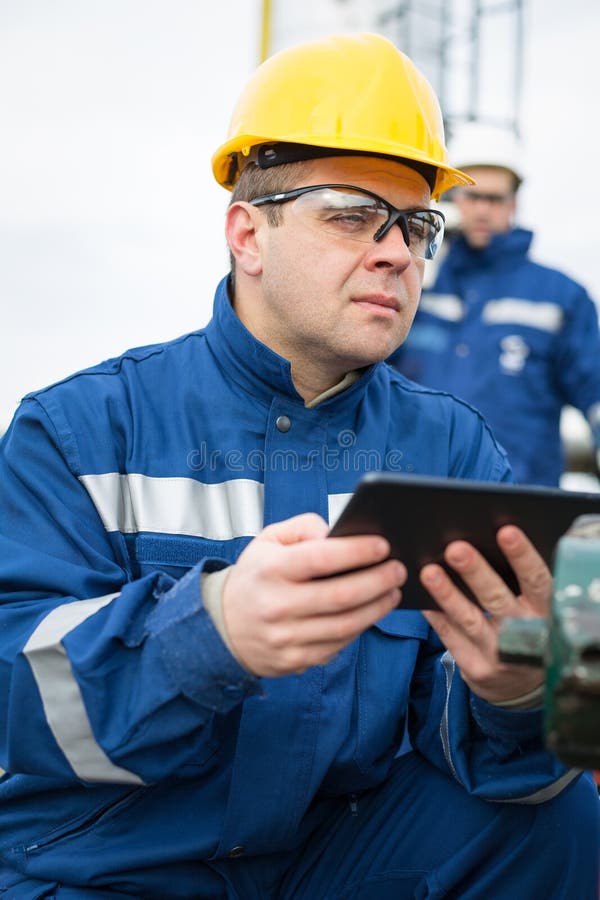 Gas Production Operator stock image. Image of male, plant - 49251749