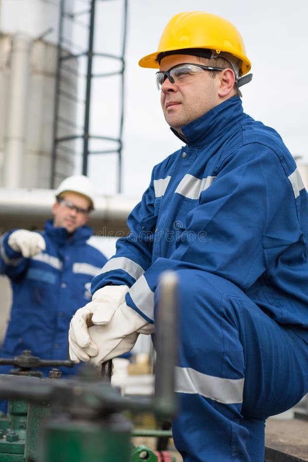Gas Production Operator stock image. Image of energy - 49251903