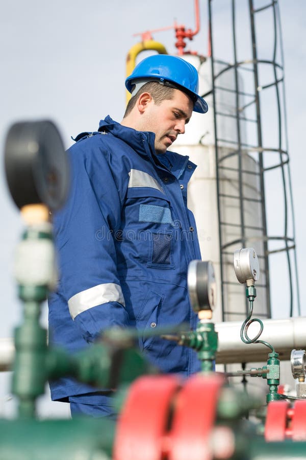 Gas Production Operator stock photo. Image of production - 49287426