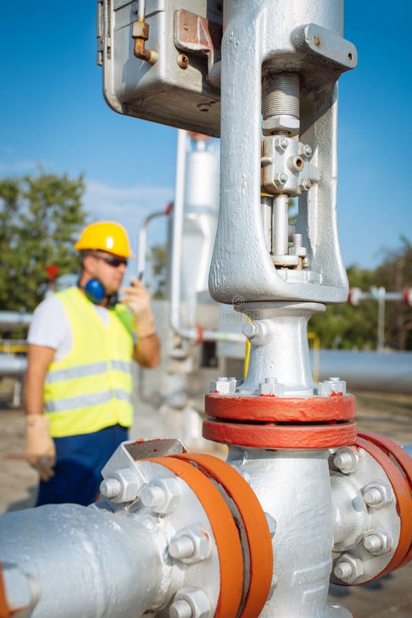 Gas Production Operator stock image. Image of technology - 58060549