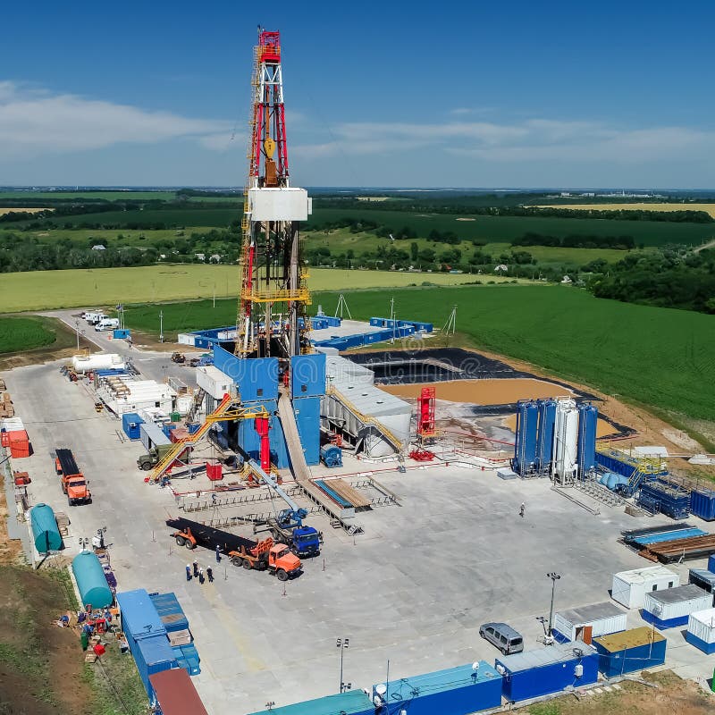 Gas production rigs stock photo. Image of energy, dangerous - 300247054