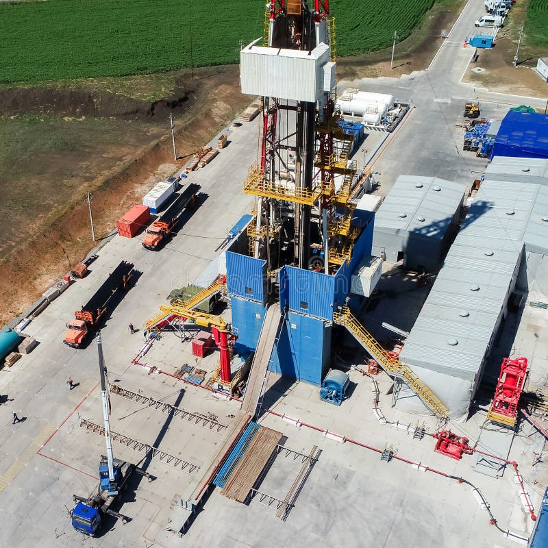 Gas production rigs stock image. Image of heat, cycle - 300247095