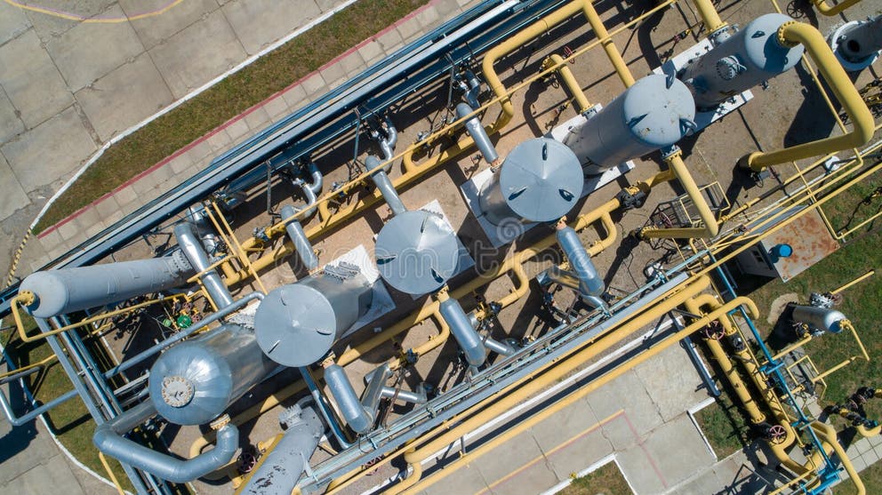 Gas production rigs stock image. Image of environmental - 300247143