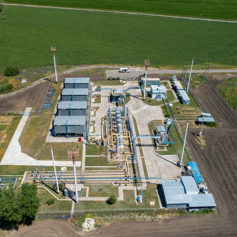 Gas production rigs stock photo. Image of export, environment - 300247242