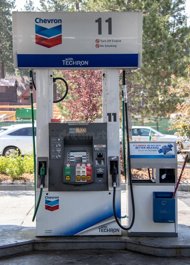 Chevron Gas Pump editorial photography. Image of techron - 38762592