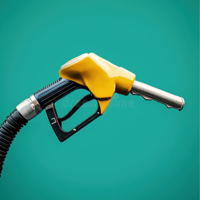 Gas Pump with Fuel Nozzle and Digital Display at a Service Station ...