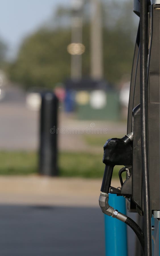 Gas Pump handle hung up stock image. Image of hung, pumps - 114508563