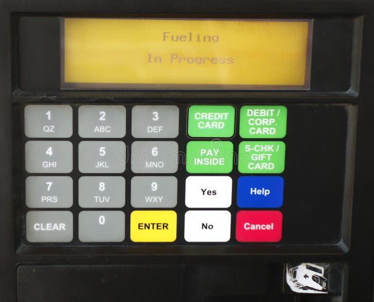 Gas Pump Keypad and Display Stock Photo - Image of dollars, price: 73342186