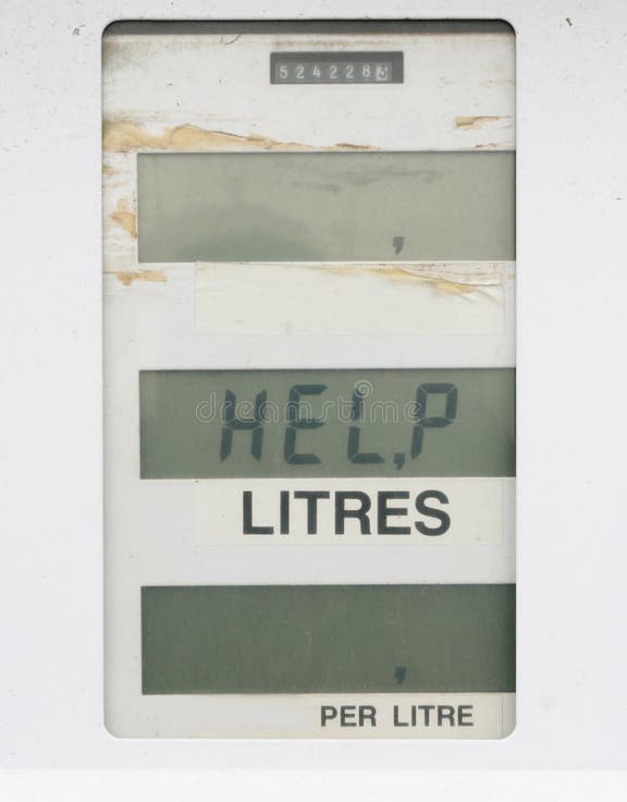 Gas pump needing some help stock image. Image of fuel, pour - 310405