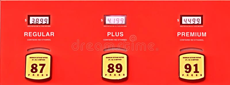 Gas Pump Panel, Self-Serve, Pop S Soda Stock Illustration ...