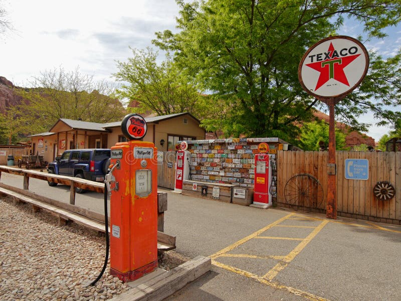 Gas pump stand museum editorial stock image. Image of vintage - 73487459