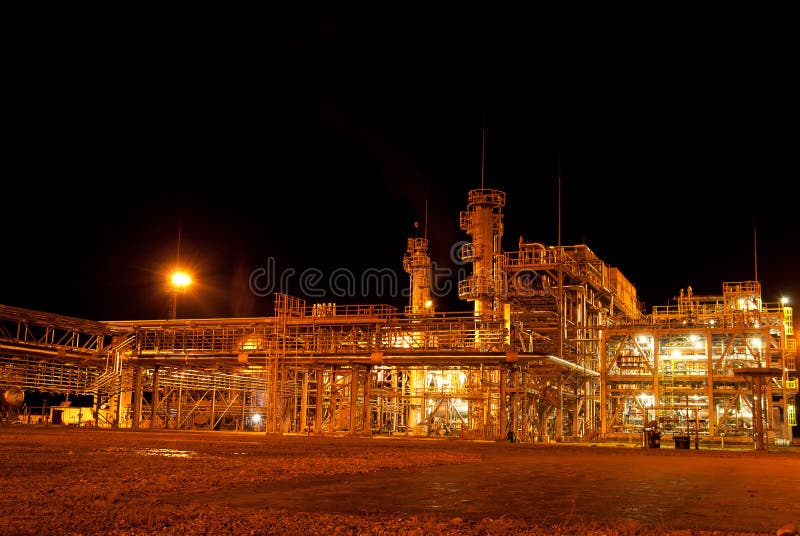 Gas Refinery Plant stock image. Image of economy, station - 3849507