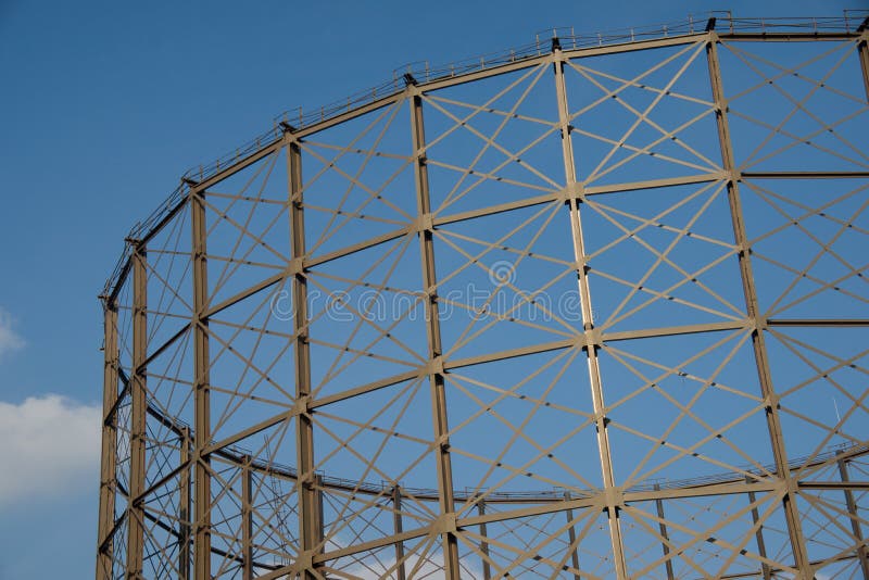 Industrial Natural Gas Storage Stock Photo - Image of reservoir, metal ...