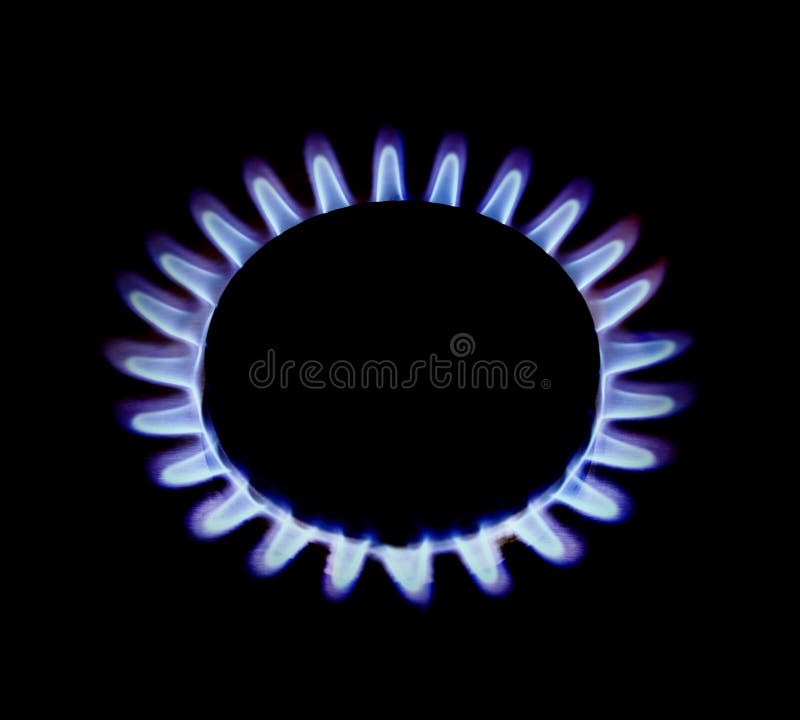 Gas ring flames stock photo. Image of fuel, flame, black - 28898954