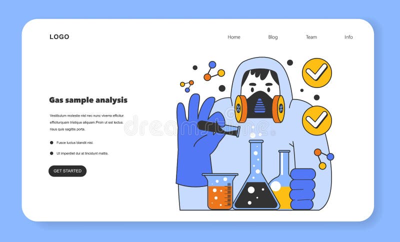 Gas Sample Analysis, Development of Gas Fields Web Banner or Landing ...