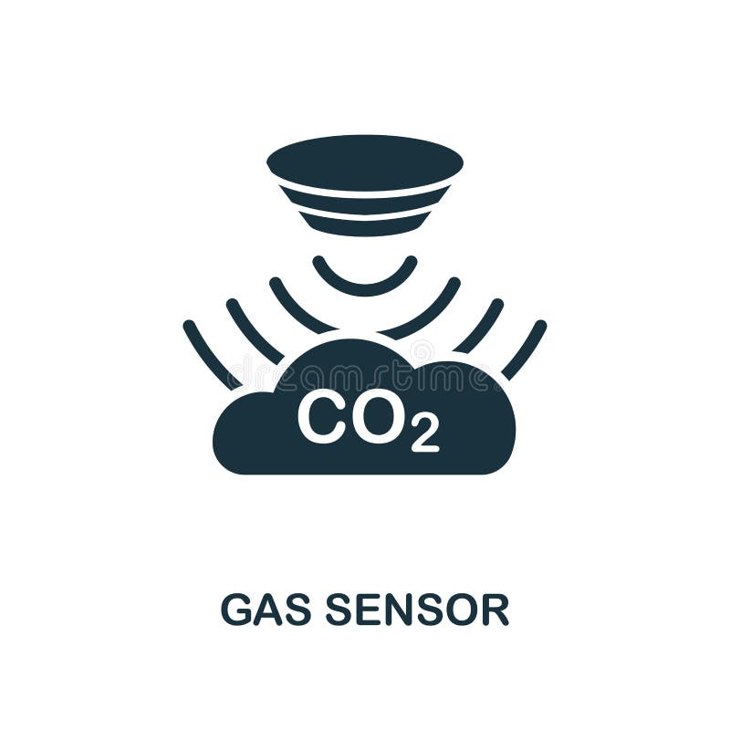 Gas Sensor Icon from Sensors Icons Collection. Creative Two Colors ...