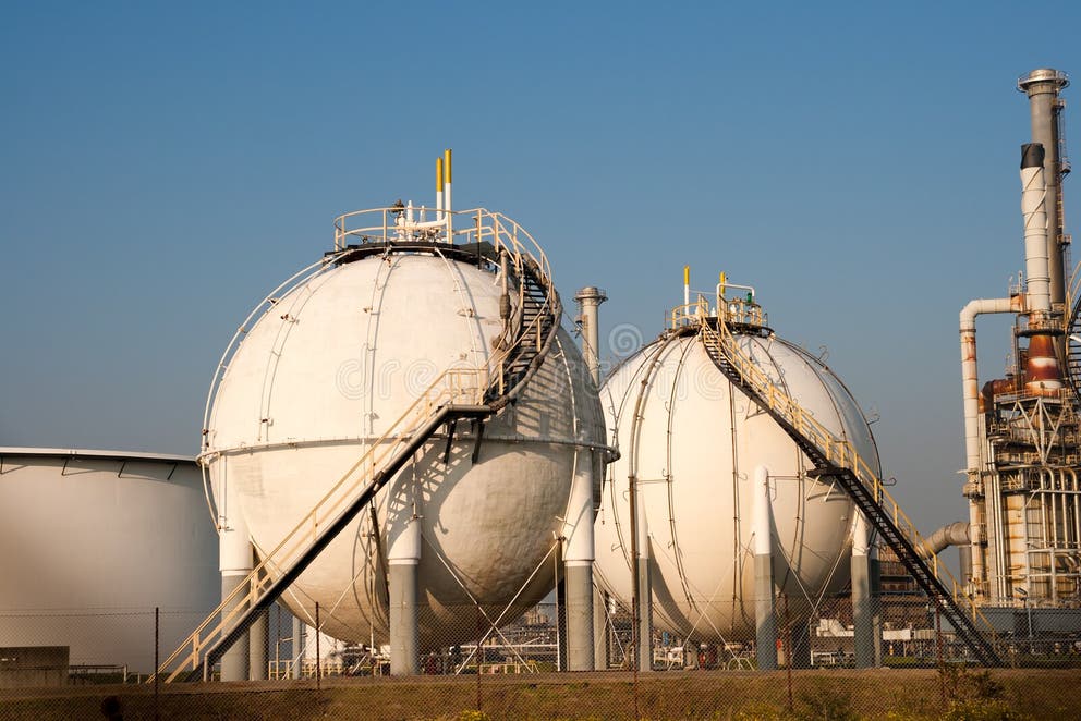 Gas silo stock image. Image of fuel, holland, grey, chemical - 26888521