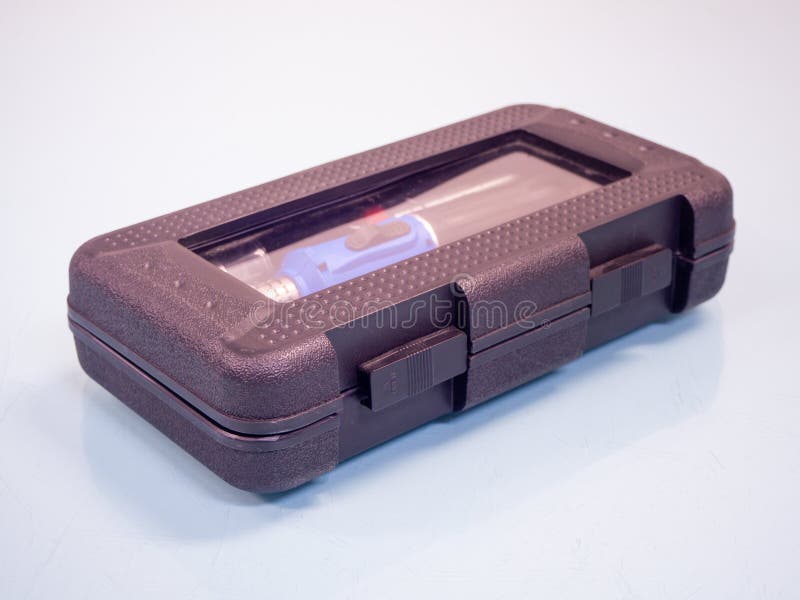 The Gas Soldering Iron in Box Isolated on White Background Stock Image ...