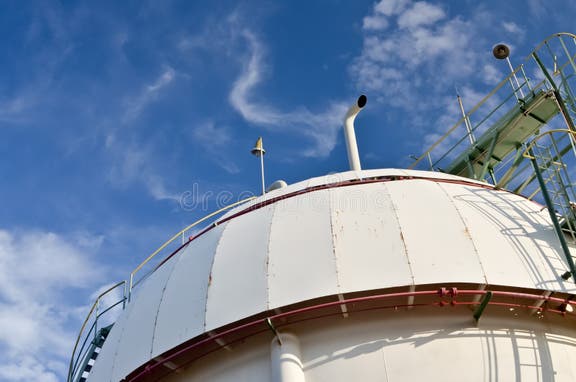 Gas sphere tank stock photo. Image of environment, petroleum - 25283206