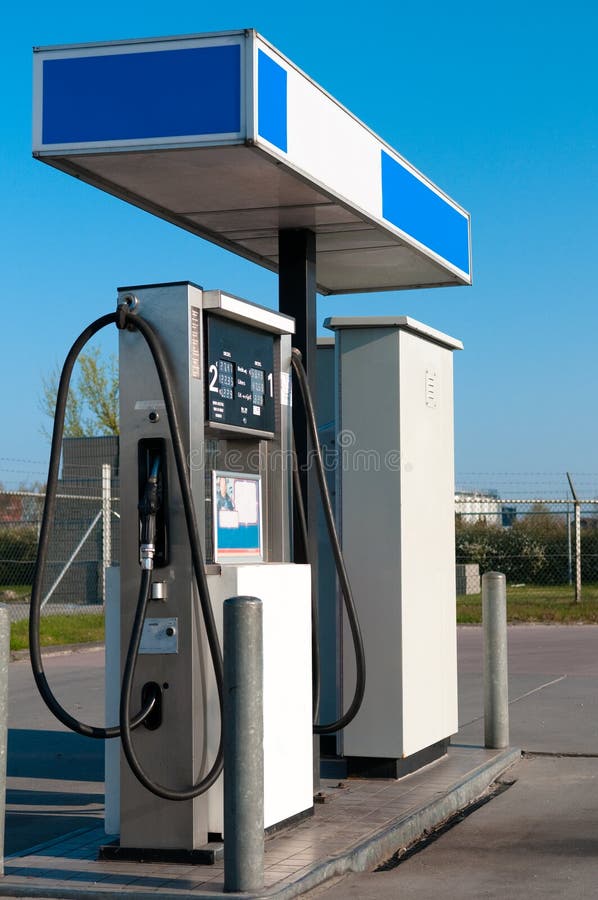 Gas station stock photo. Image of blue, pump, modern - 19693220