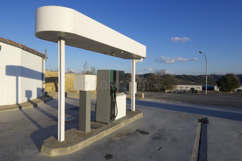 Gas station stock image. Image of petrol, gasoline, diesel - 17340347