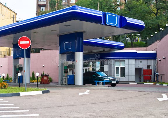 Gas station stock photo. Image of motor, nozzle, road - 2986518