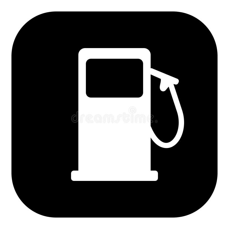 Gas station and app icon stock vector. Illustration of white - 254685853
