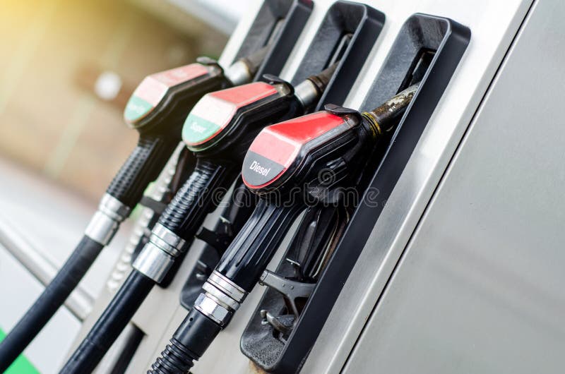 Gas Station. Filling Petroll in Station Stock Image - Image of ...